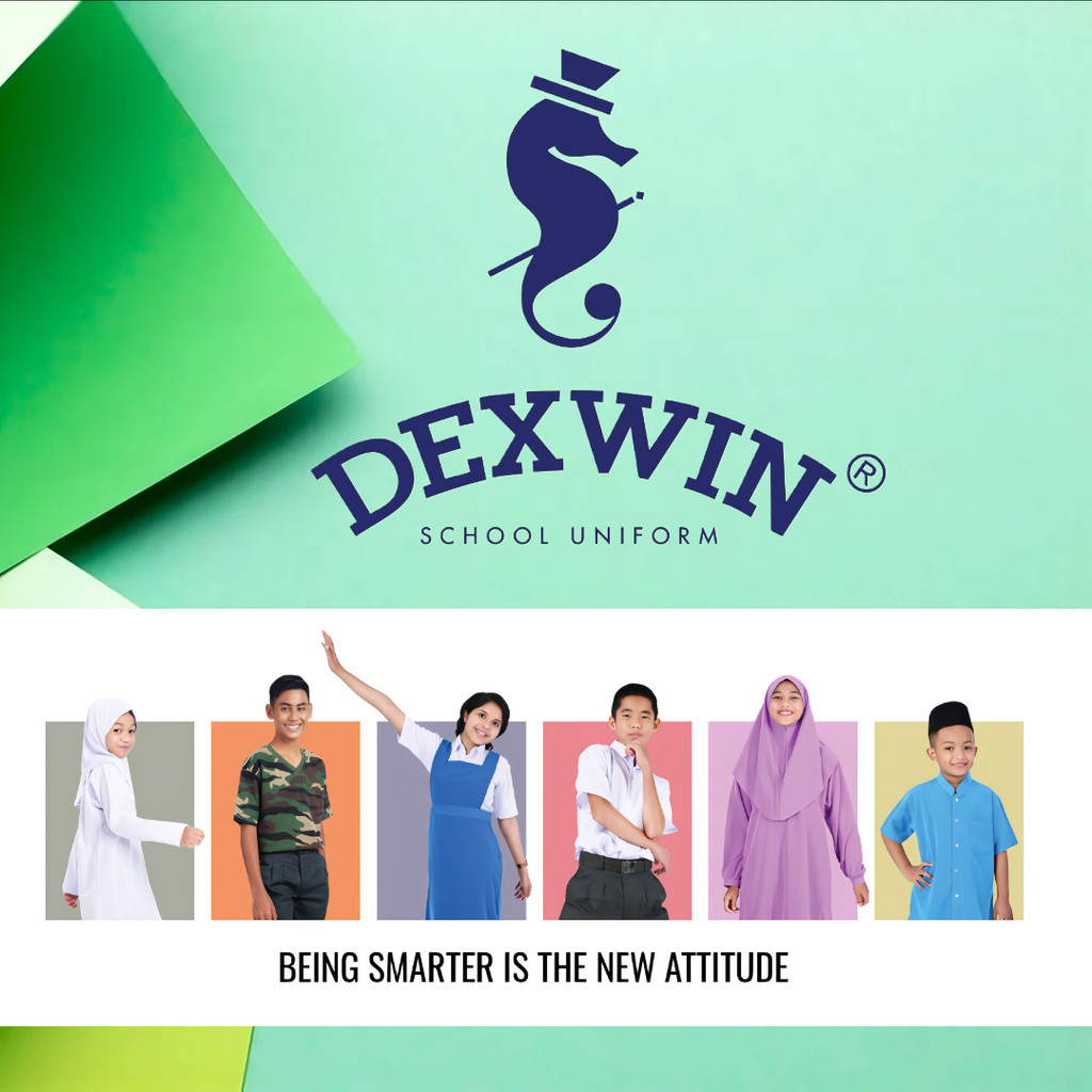 Dexwin School Girl Uniform White Shirt Cotton Koshibo Kemeja Putih Lengan Pendek Sekolah Rendah ...