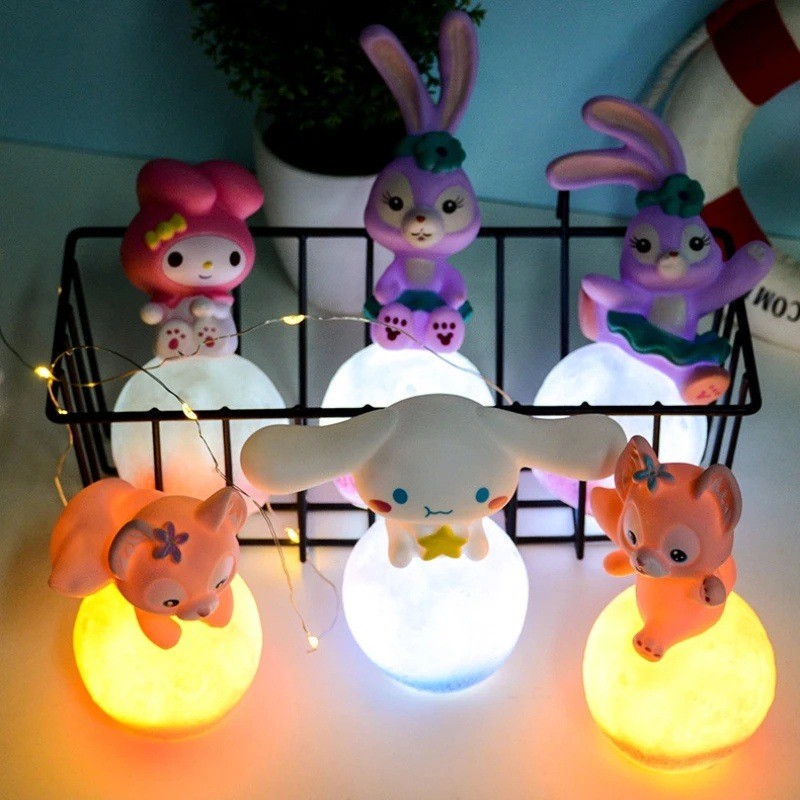 Sanrio Bedlight Cute Sanrio Cartoon Rabbit Fox Spider Man Astronaut ...