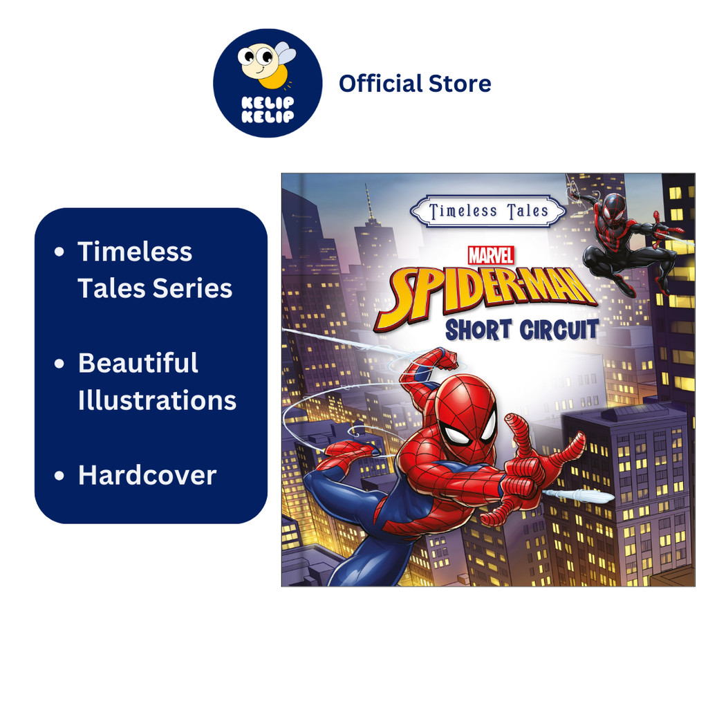 Marvel Spiderman Timeless Tales Short Circuit Story Book For Kids To ...