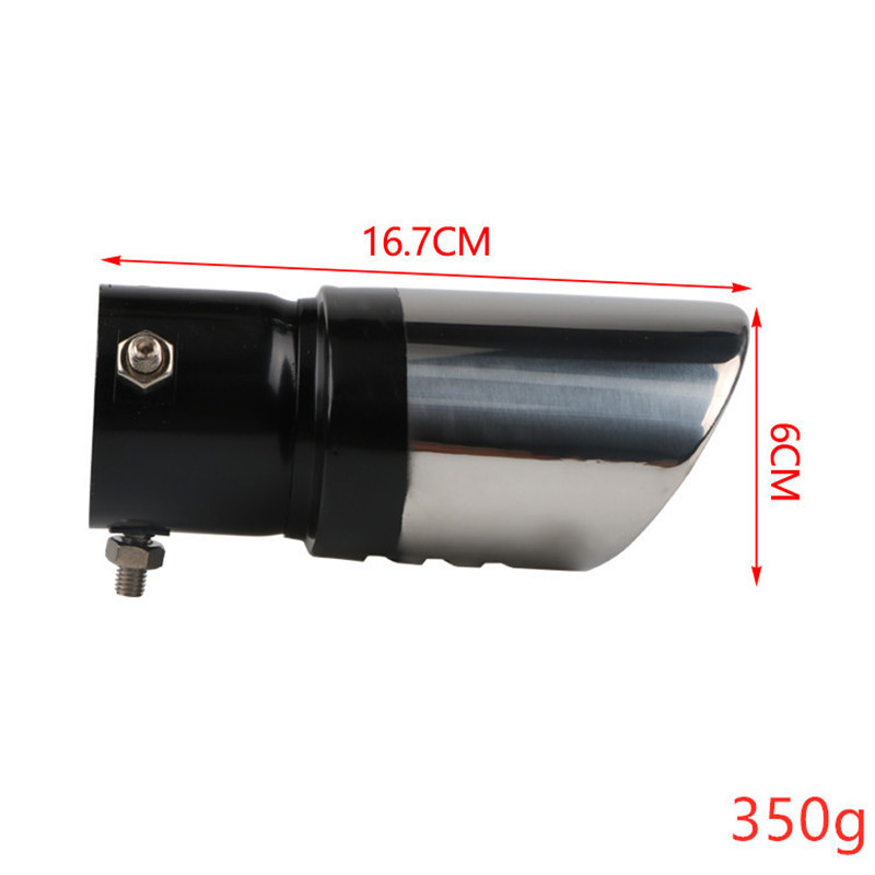 Universal Car Stainless Steel Exhaust Pipe Muffler Tail Pipe Nozzle End ...
