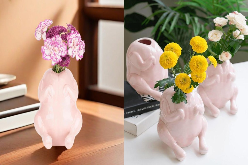 AREM Functional Art Vase Turkey Themed Vase Turkey Resin Planter Pot ...