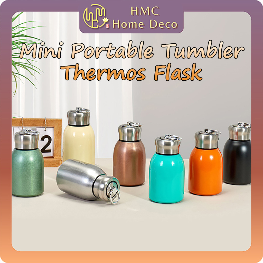300ml Mini Tumbler Insulated Vacuum Thermal Flask Stainless Steel ...