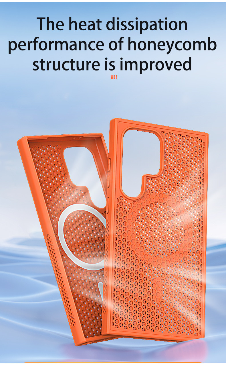 Magnetic Heat Dissipation Case For Samsung Galaxy S22 S23 S24 Ultra ...