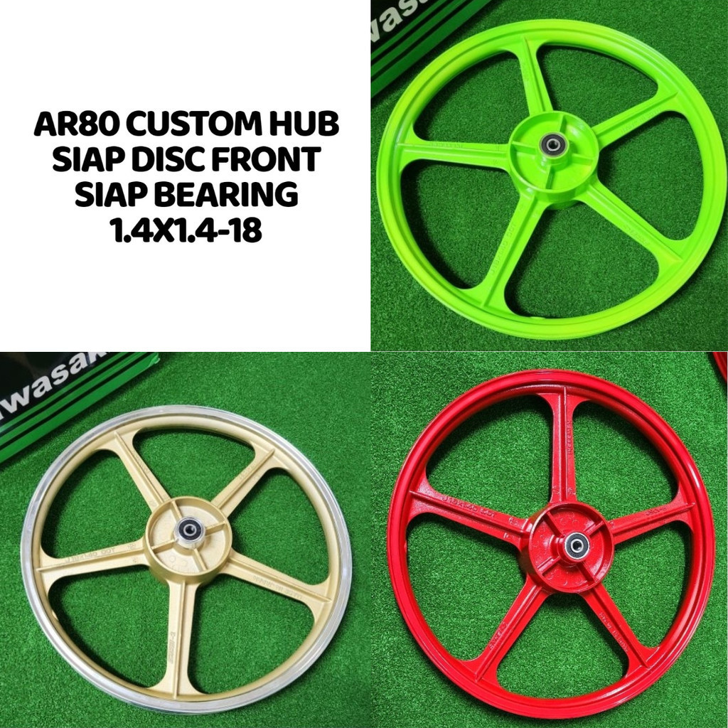 [CUSTOM] SPORT RIM AR80 CUSTOM HUB SPROCKET PNP EX5 5 BATANG SIAP DISC ...