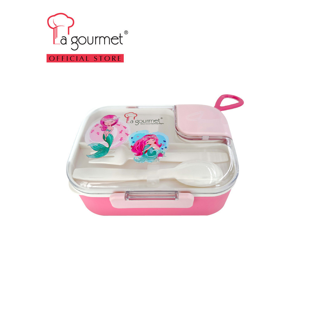 La gourmet Sassy Kid 1100ml Plastic Rectangular Lunch Box with ...