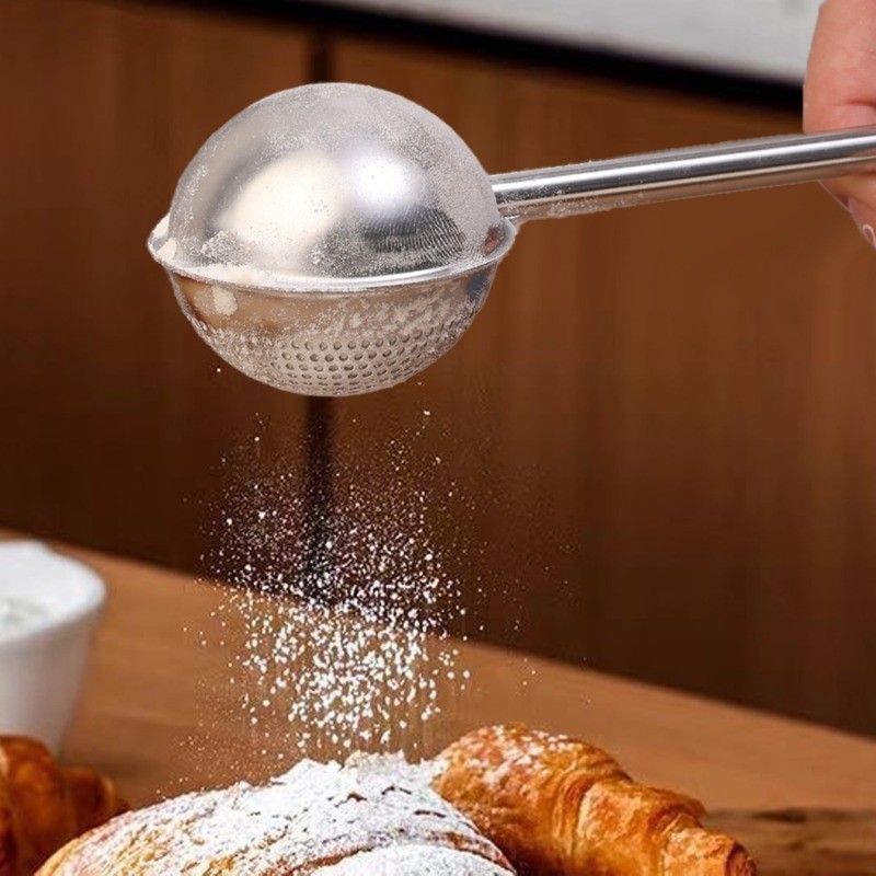 Reusable Stainless Steel Flour Shaker - Sugar Matcha Chocolate Powder ...