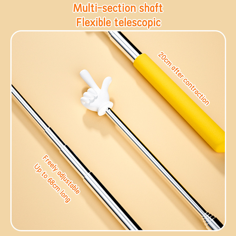 LAKOE Finger Retractable Teaching Pointer Preschool Reading Guide Stick ...