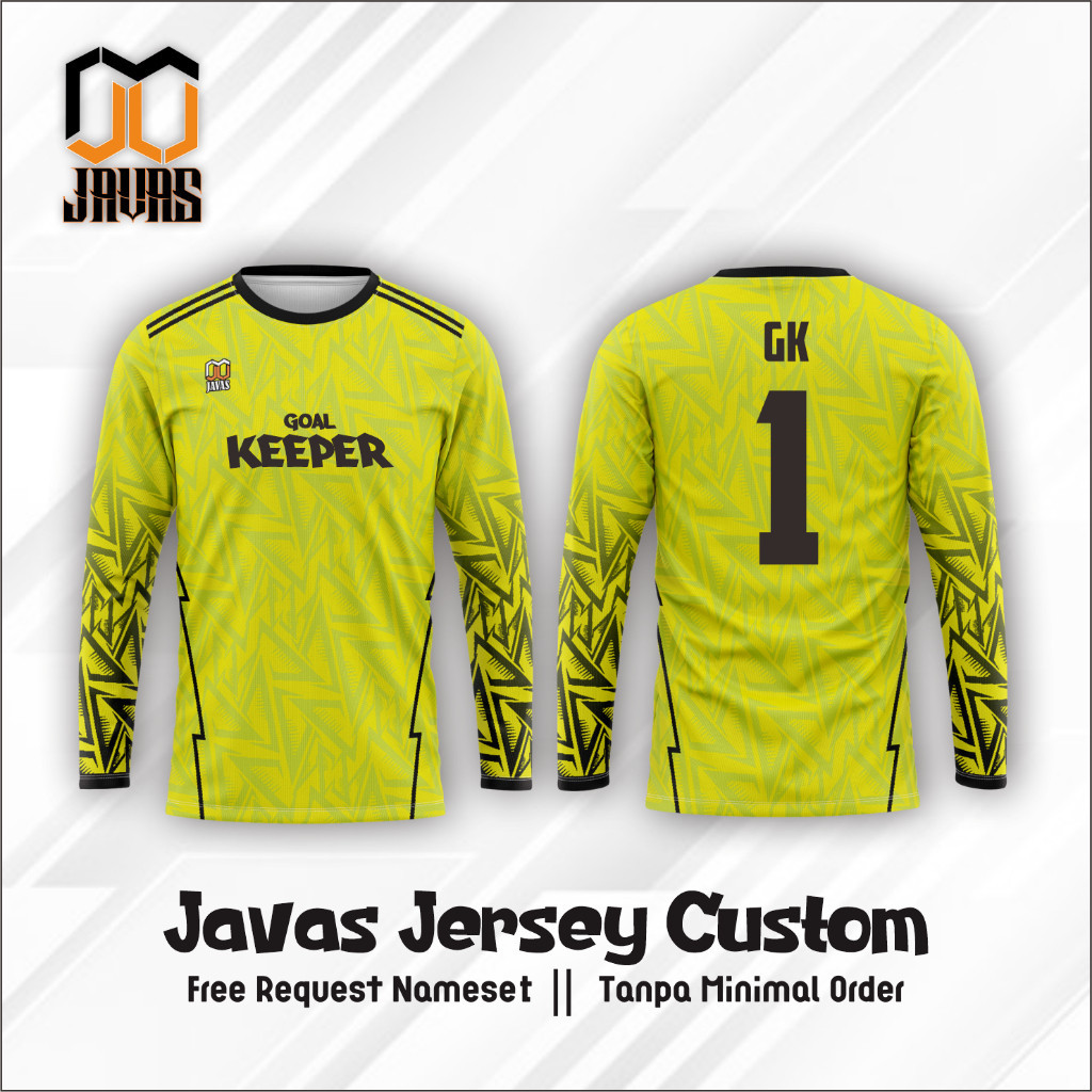 Baju Jersey keeper Sepakbola Dan Futsal Printing Lengan Panjang Keeper ...