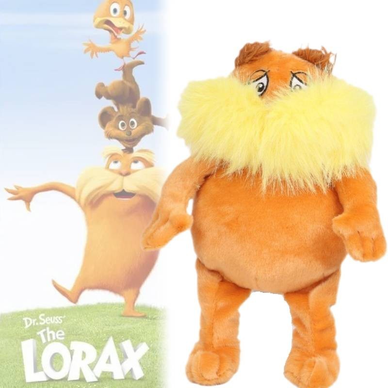 Plush Whimsical Lorax Doll 33cm Soft Snuggly Toy For Dr Seuss Kids And ...