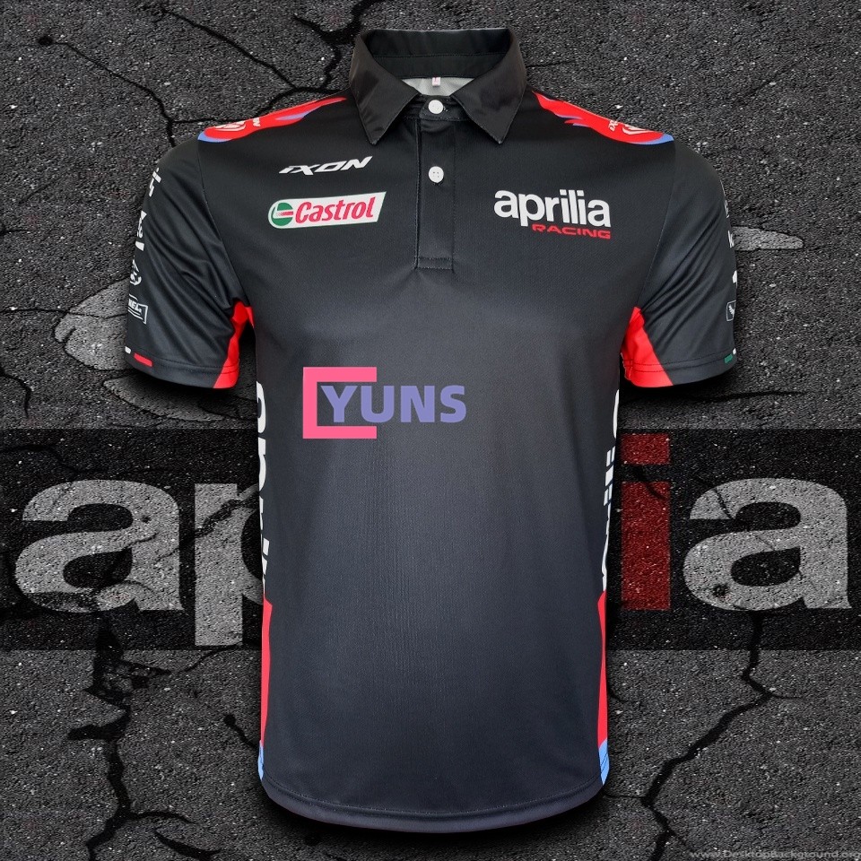 yuns MotoGP Team Aprilia Racing Prelia MG0083 Full Body Printed Polo ...