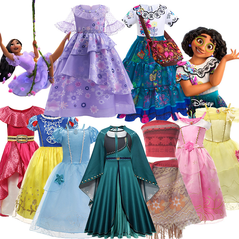 Girls Mirabelle Elsa Princess Kid Halloween Party Cosplay Clothes Dress ...