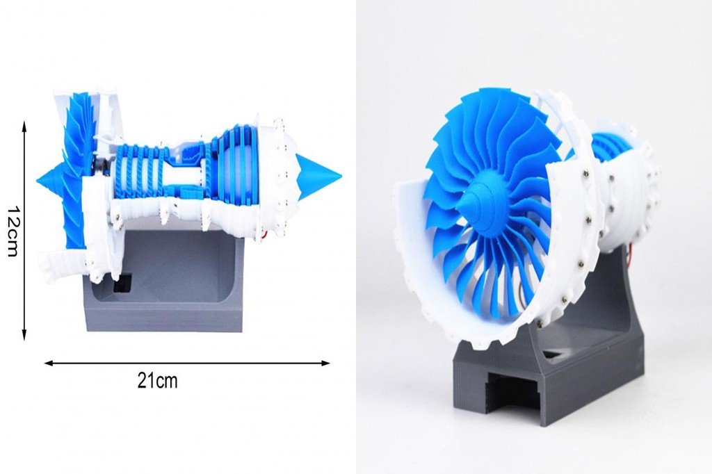 Realistic Turbofan Engine Replica Educational Aviation Turbofan Engine ...