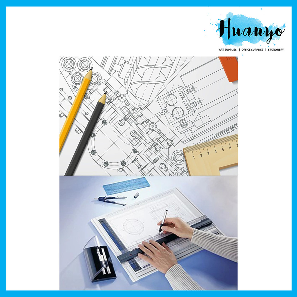 Rapid / World Technical Drawing Board Set With Detachable Ruler (A3 ...