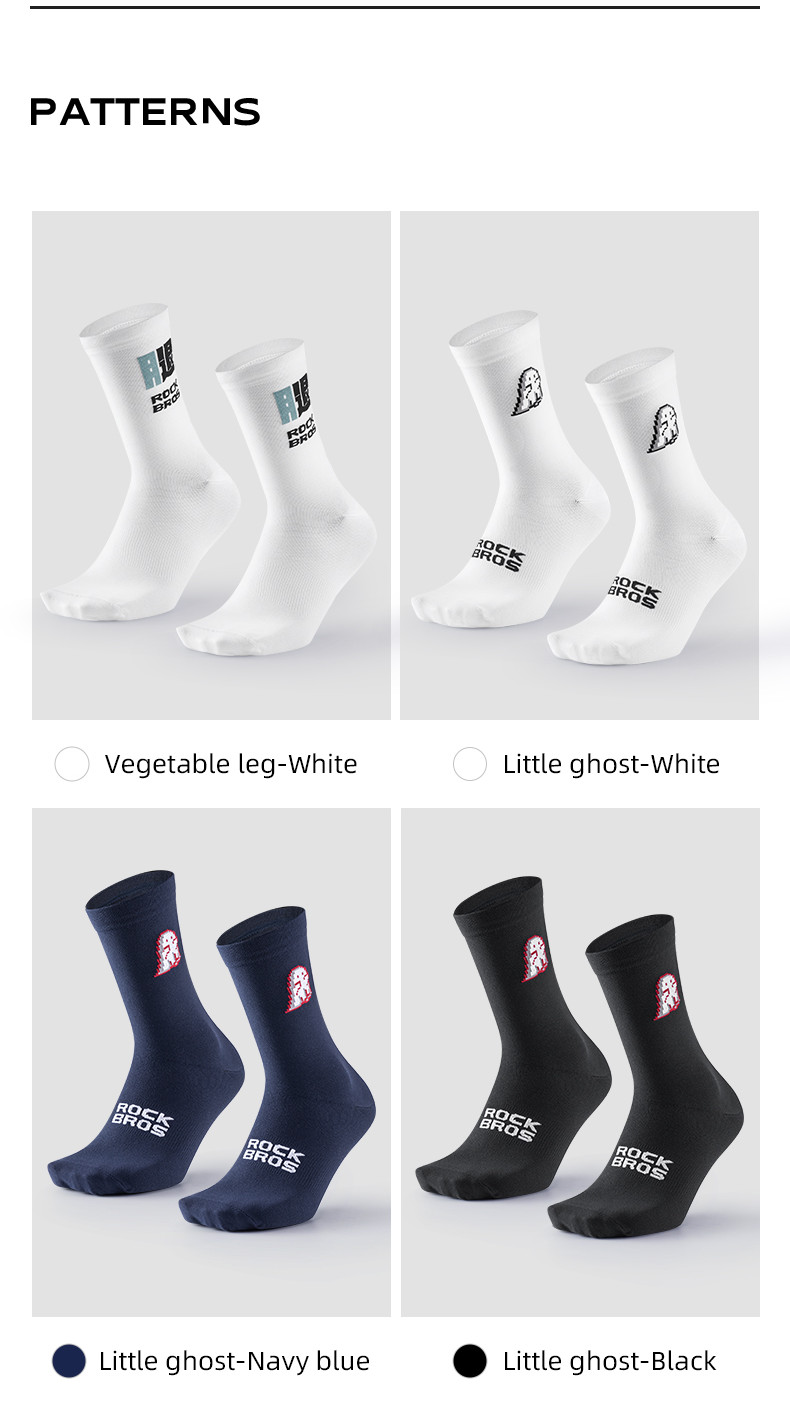 【MY Delivery】ROCKBROS Cycling Socks Mid-Calf Sweat-Wicking and Quick ...