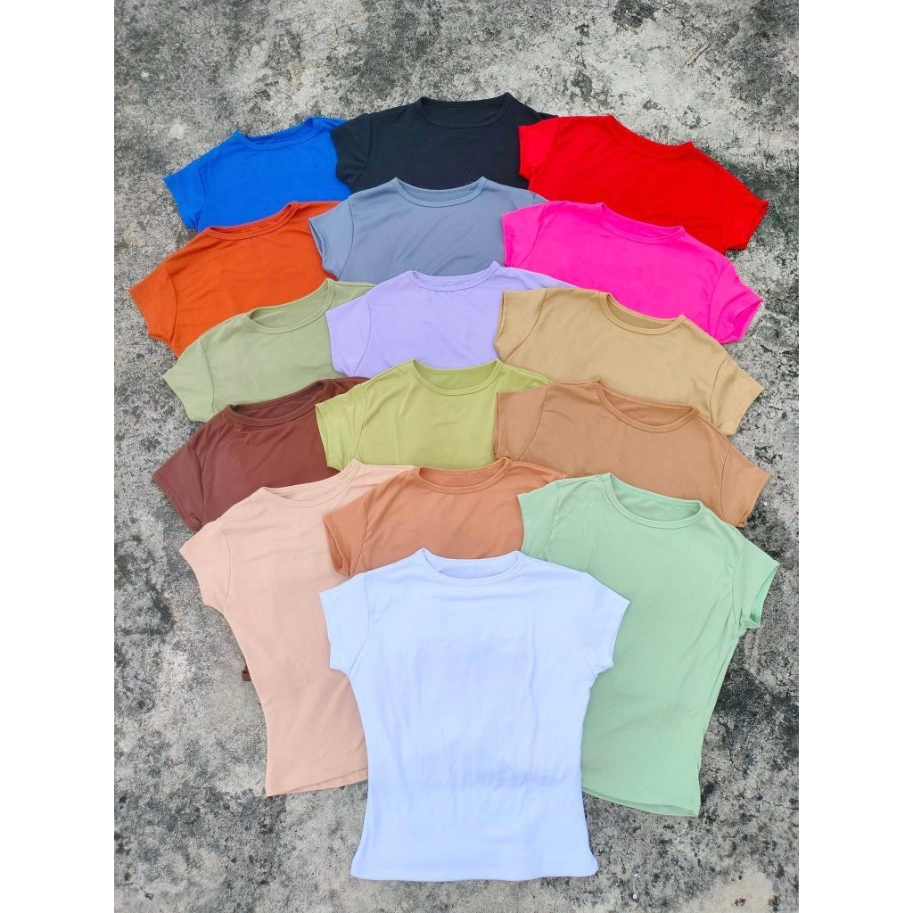 , FINA BASIC FULL LENGTH BODY HUGGING TOP (DOUBLE LINING) | Shopee Malaysia