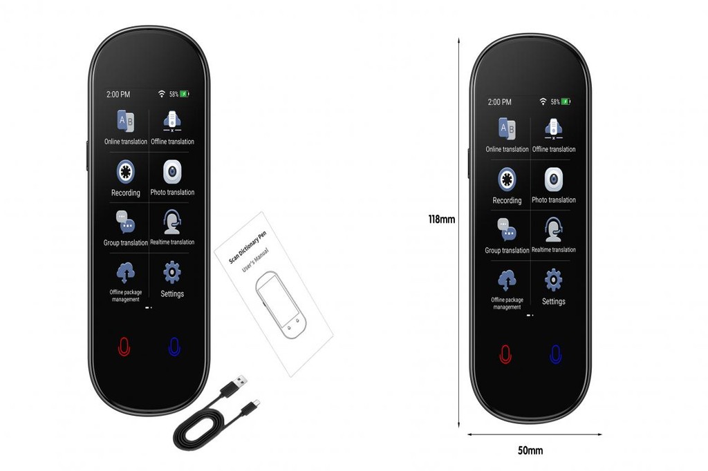 MX_ High Accuracy Translation Tool Language Translator Device Portable ...