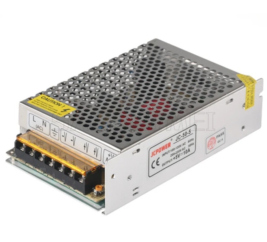 5V 50W Switch Power Supply 100-240V AC To DC 5 Volt 50 Watt 10A ...