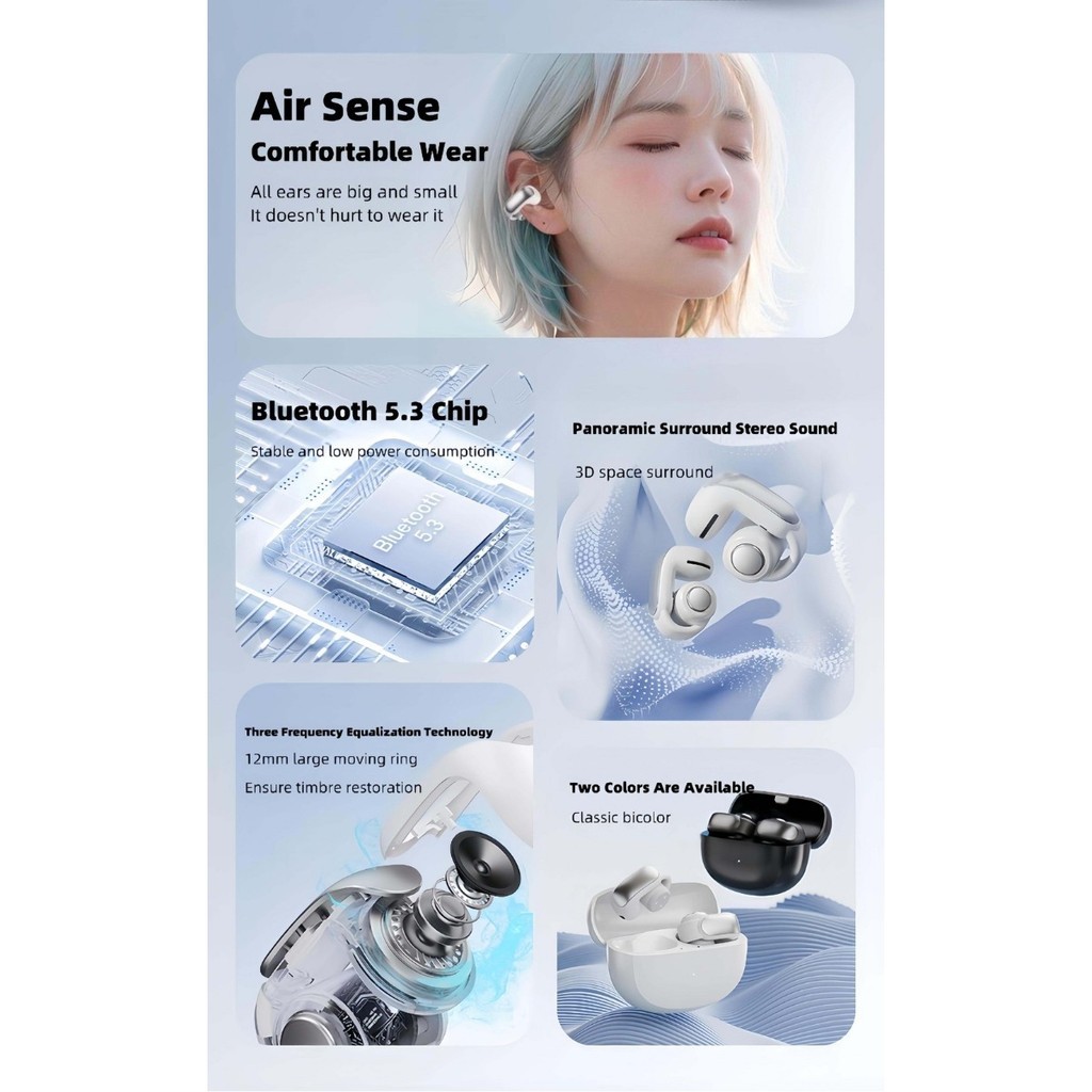 Bose Ultra Open Earbuds Wireless Bluetooth Earphones Bone Conduction ...
