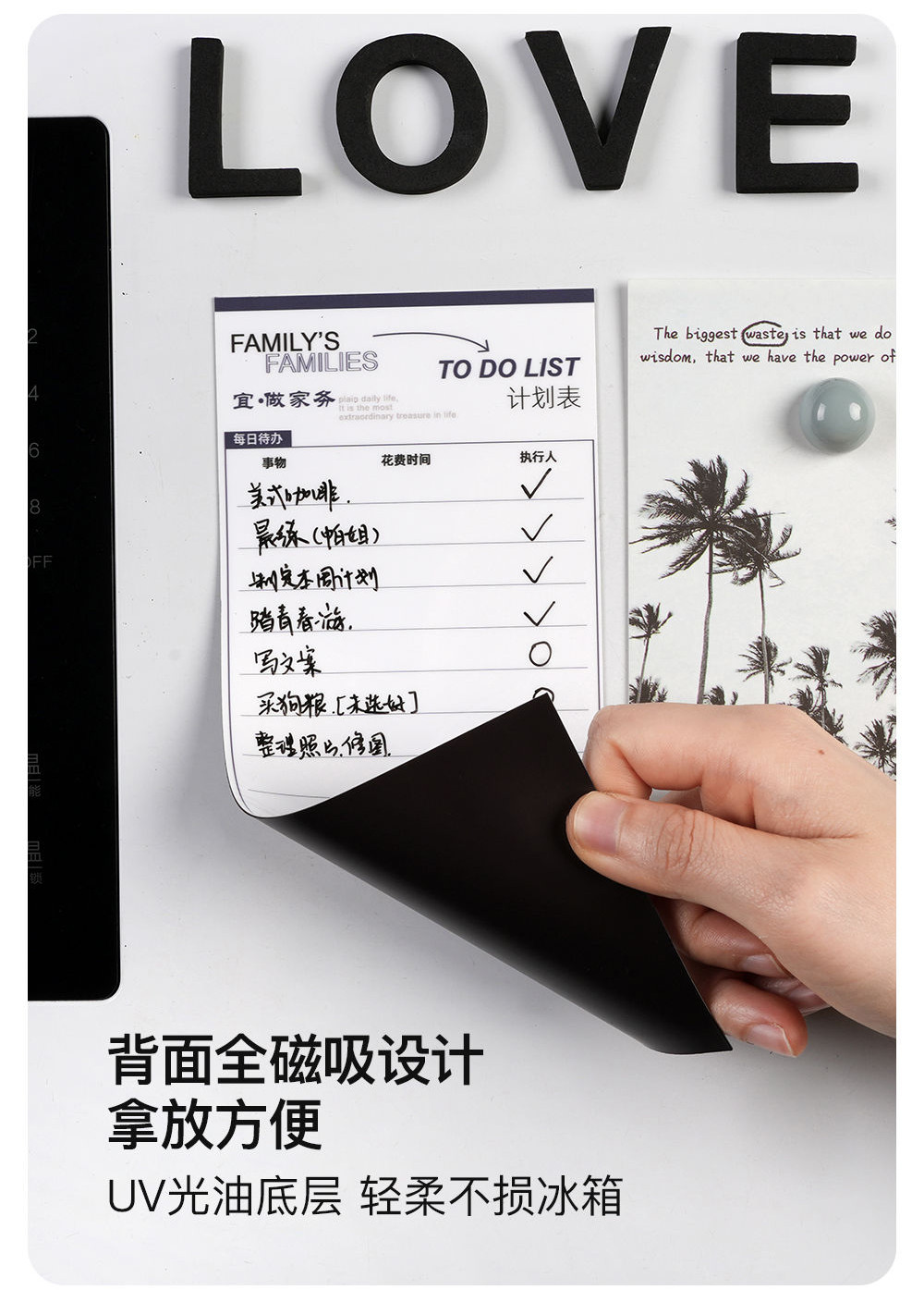 Refrigerator Display Board Magnetic Message Board Erasable Weekly ...
