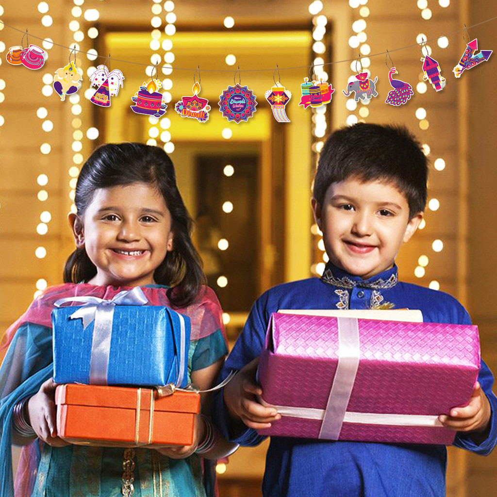 8/12/16/24pcs Diwali Decoration Items Hanging Ornaments Home decorate ...