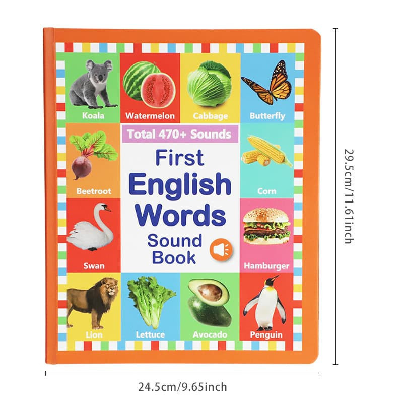 Kids Talking Early Education Sound Book English Learning Set Buku Audio ...