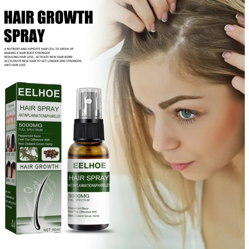 EELHOE Hair Growth Spray for Anti Hair Loss Fast Treatment Scalp ...