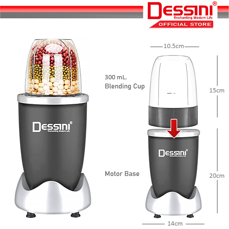 DESSINI ITALY 10Pcs Electric Blender Chopper Mixer Grinder Juicer ...