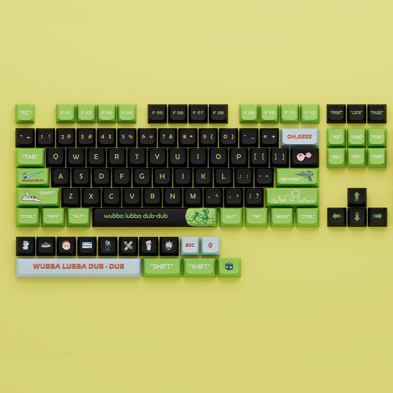 5side dye sublimation PBT material XDA height SA ball keycap gummy bear ...