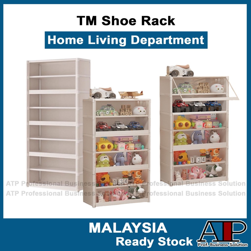 Furniture🛋️ Shoe Cabinet With Transparent Display Rack Multi-Layer ...