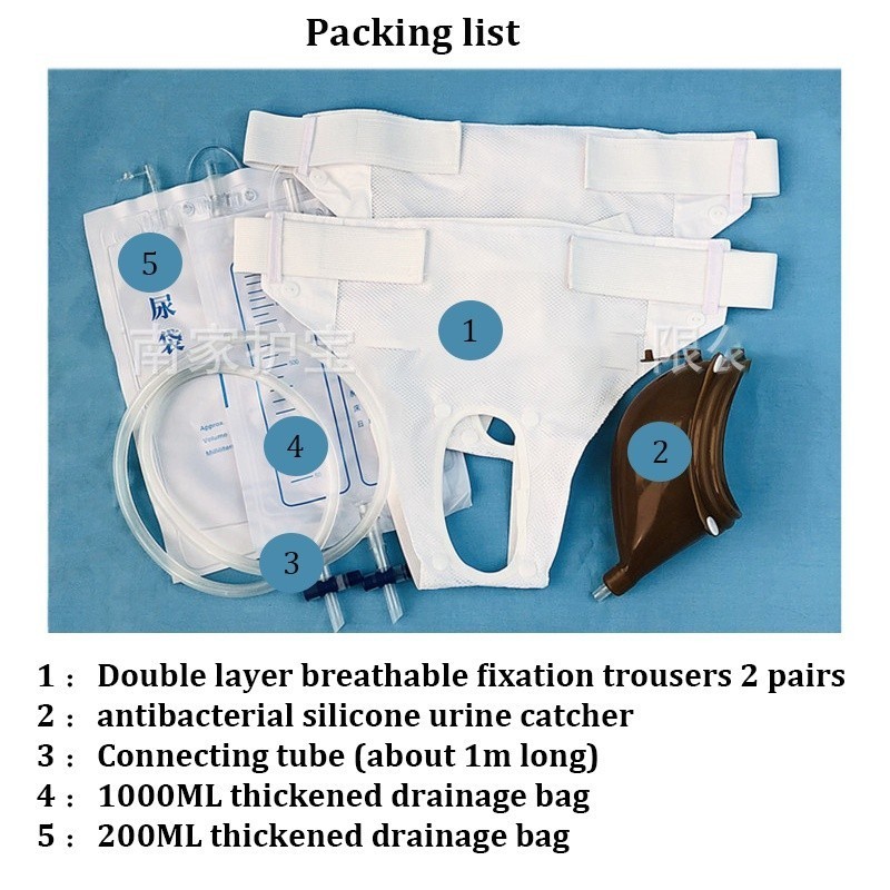 Antibacterial Silicone Urine Collector for Bedridden Men/Women/Elderly ...