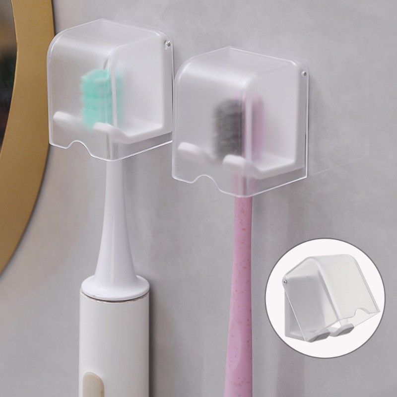 3Pcs Flip Cover Dustproof Toothbrush Rack - Toothbrush Holder ...