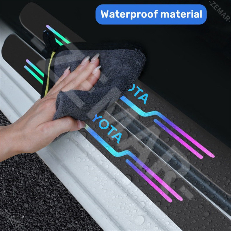 Jaecoo J7 Car Door Sill Sticker Colorful Reflective Sticker Car ...