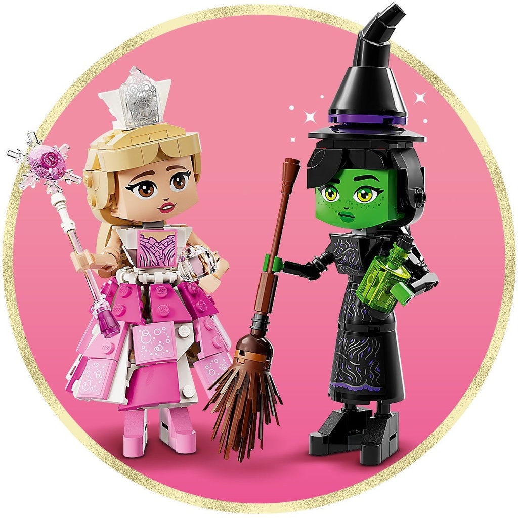 LEGO 75682 Wicked Elphaba & Glinda Figures Building Toy Set (558 Pieces ...