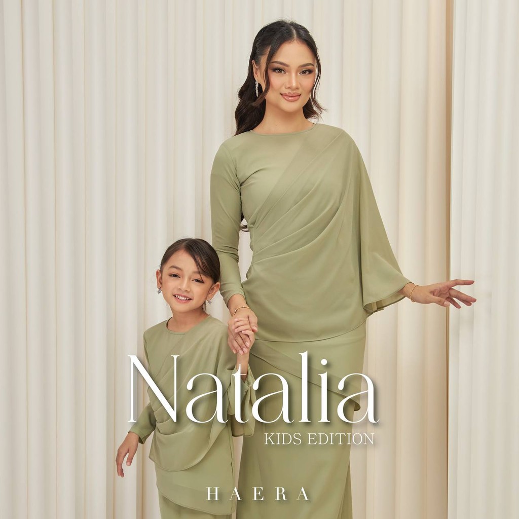 HAERA || NATALIA KIDS Exclusive Kurung Chiffon with full Lining ...