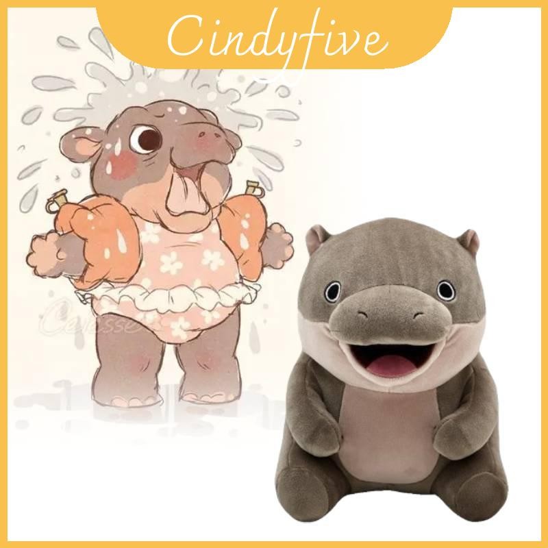 Plush Cozy Short Moo Deng Hippo Doll In Cute Design For Children And ...