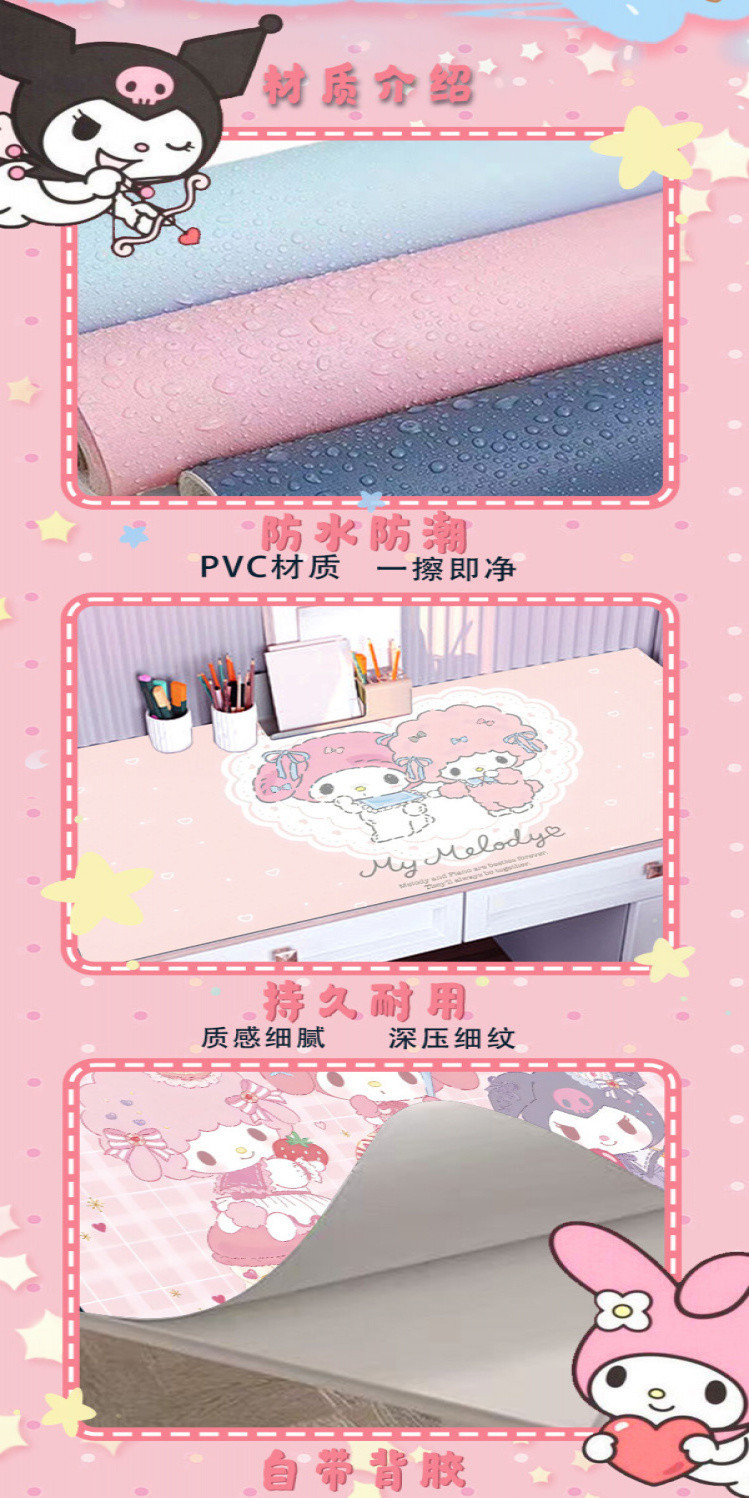 Sanrio Cartoon Desktop Stickers Desk Study Table Stickers Cinnamon Dog ...
