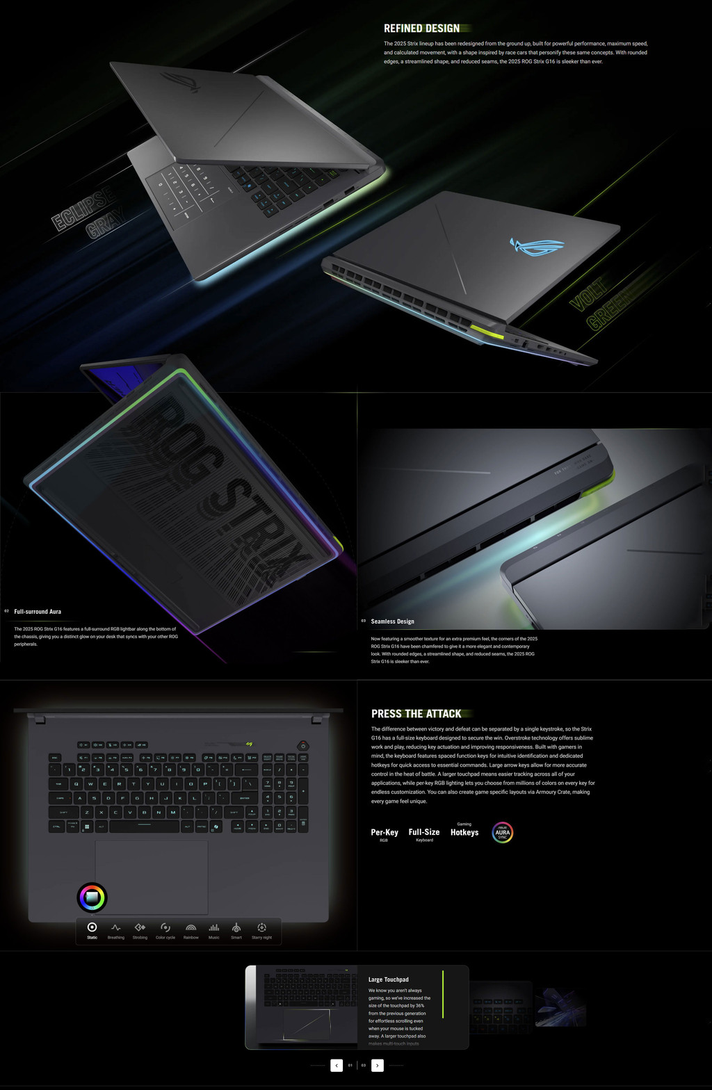 ASUS ROG Strix G16 G615J-HN3046W (Intel Core i5-13450HX /16GB-32GB RAM ...