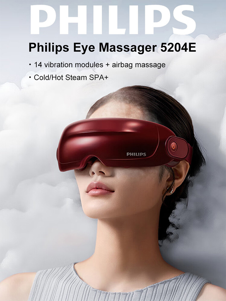 Philips Eye Massager 5204E Hot/Cold Steam Vibration massage Eyes ...