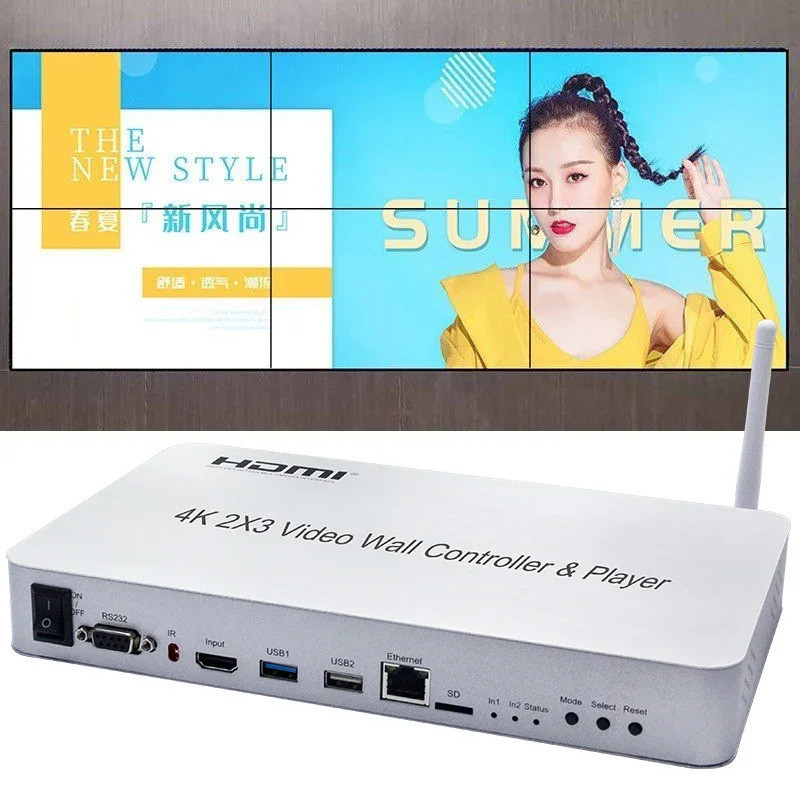 4K 2x3 Splicer 2x2 4 6 way Splicing Screen TV Wall Processor HDMI Video ...