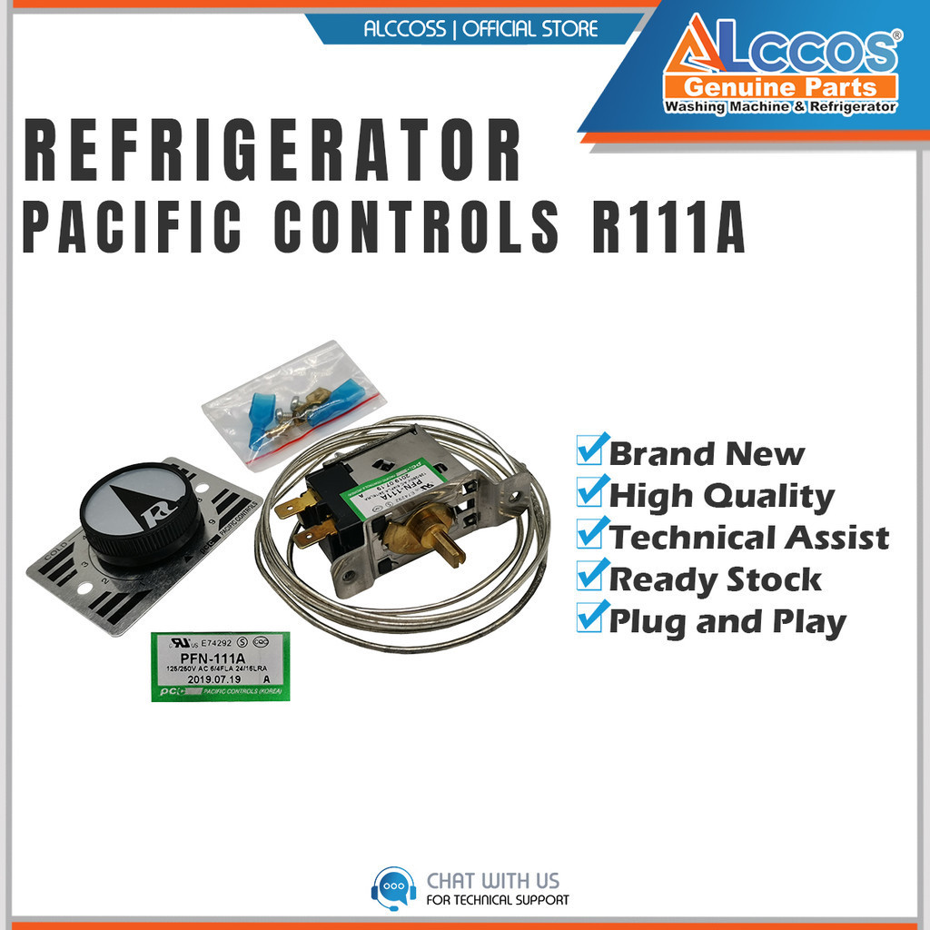 REFRIGERATOR THERMOSTAT PACIFIC CONTROLS R111A (-16°C - 8°C) | Shopee Malaysia