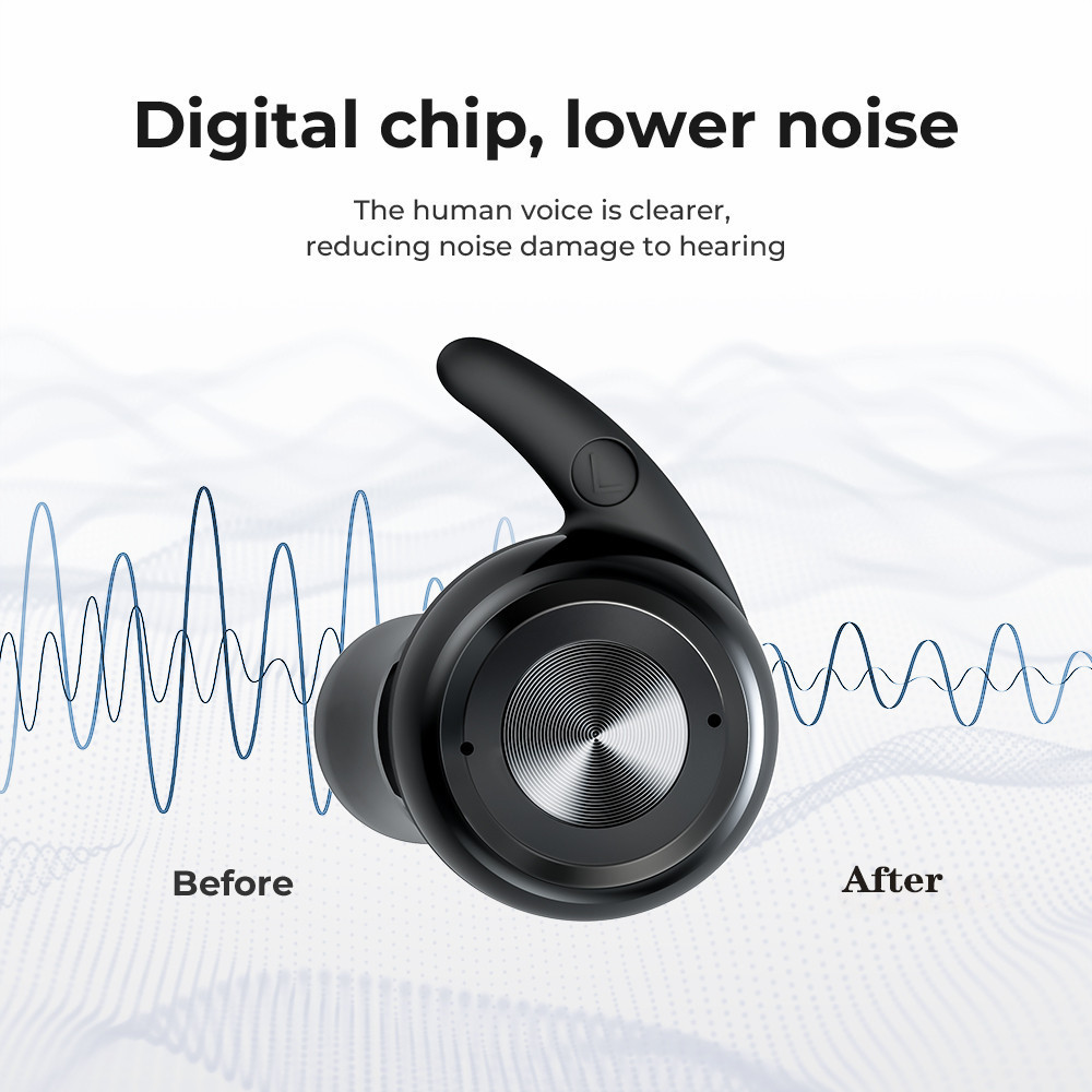 Bluetooth Hearing Aid Rechargeable Hearing Device Audifonos Sports ...