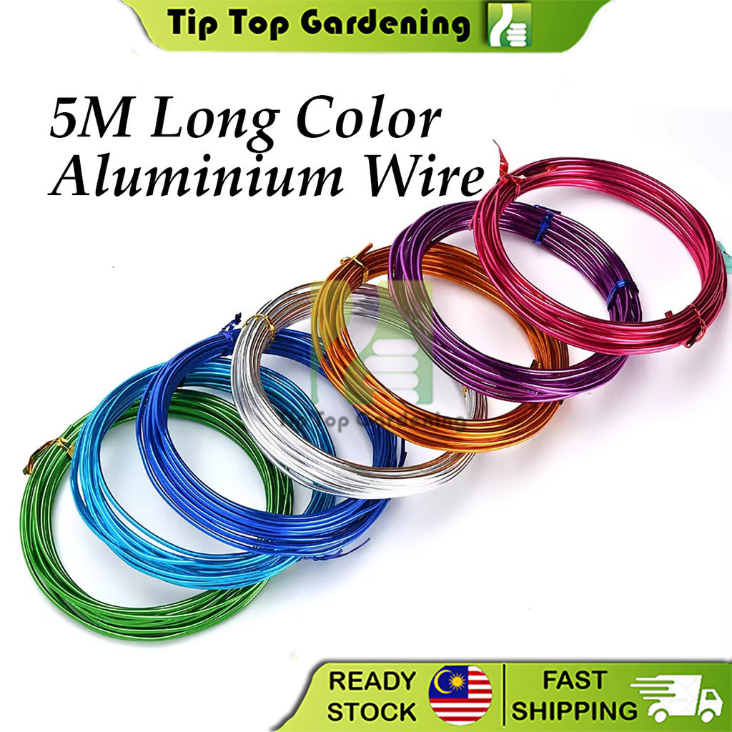 5m Long Color Aluminium Wire Multi Colored Aluminum Crafts Wire ...