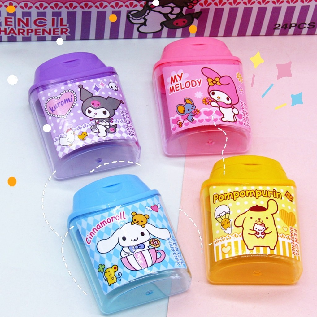 Sanrio Cartoon New Pencil Student Sharpener Pencil Kids Learning ...