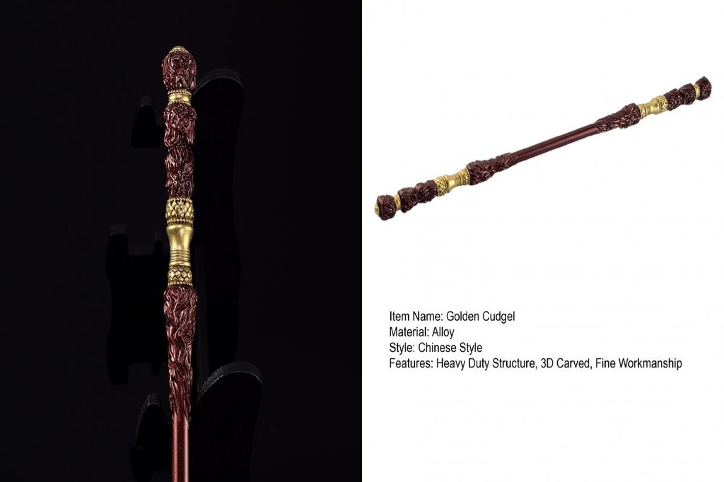 VM_ 3d Carved Golden Cudgel Wukong Golden Cudgel Southeast Asian Buyers ...