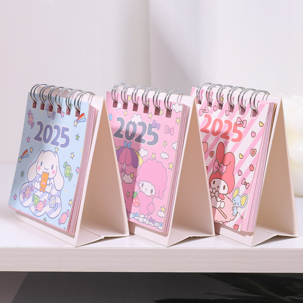 2025 Cute Sanrio Kuromi Portable Pocket Calendar - To Do List Daily ...