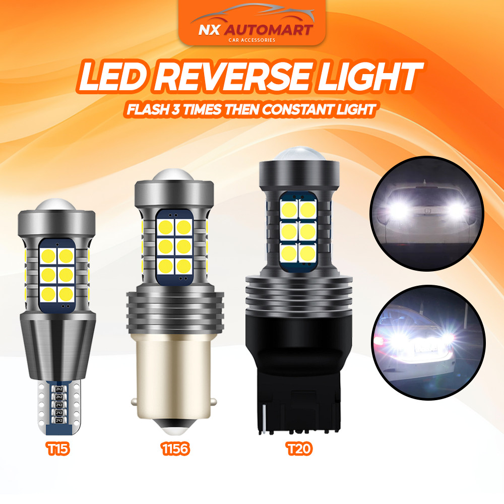 1PC 27LED Car Reverse Light Bulb Flash & Non Flash T15/W16W T20/7440 ...