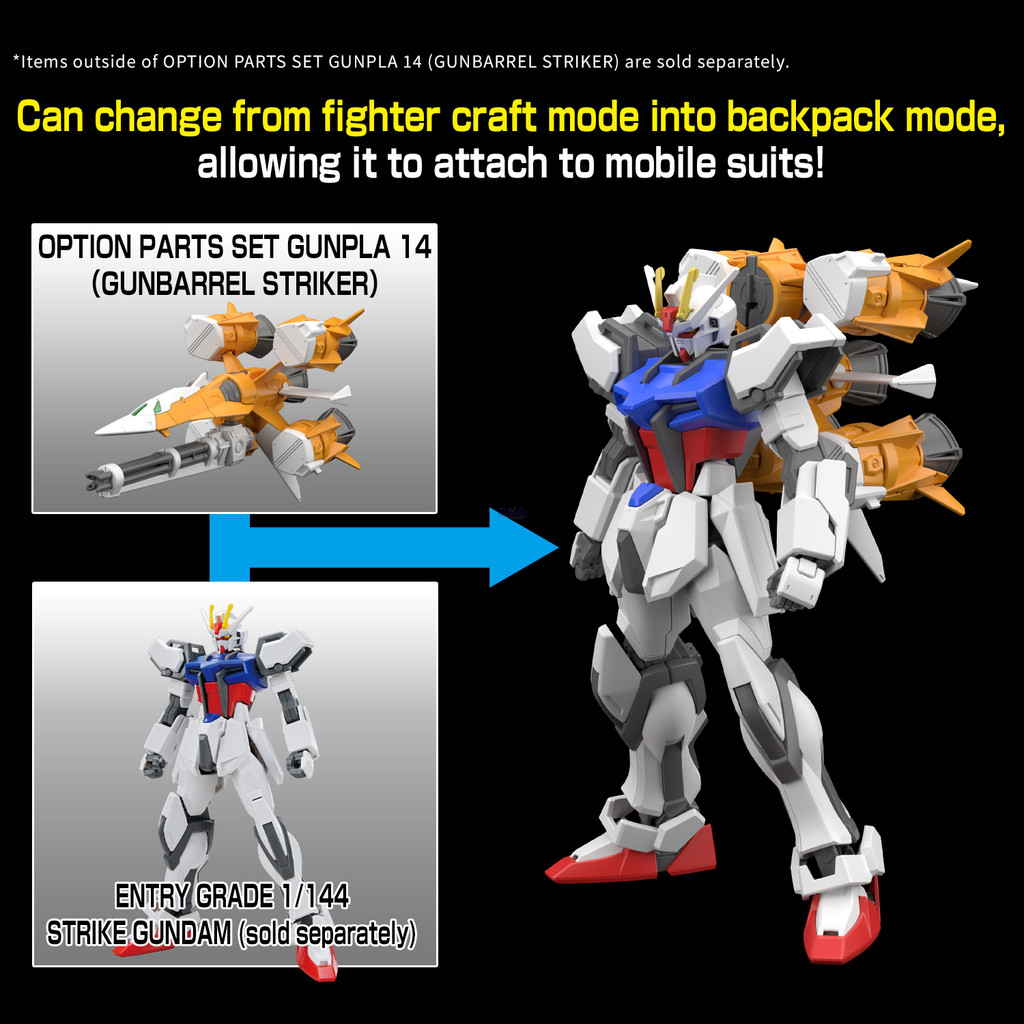 Bandai Option Parts Set Gunpla 14 (Gunbarrel Striker) 68322 Gundam ...