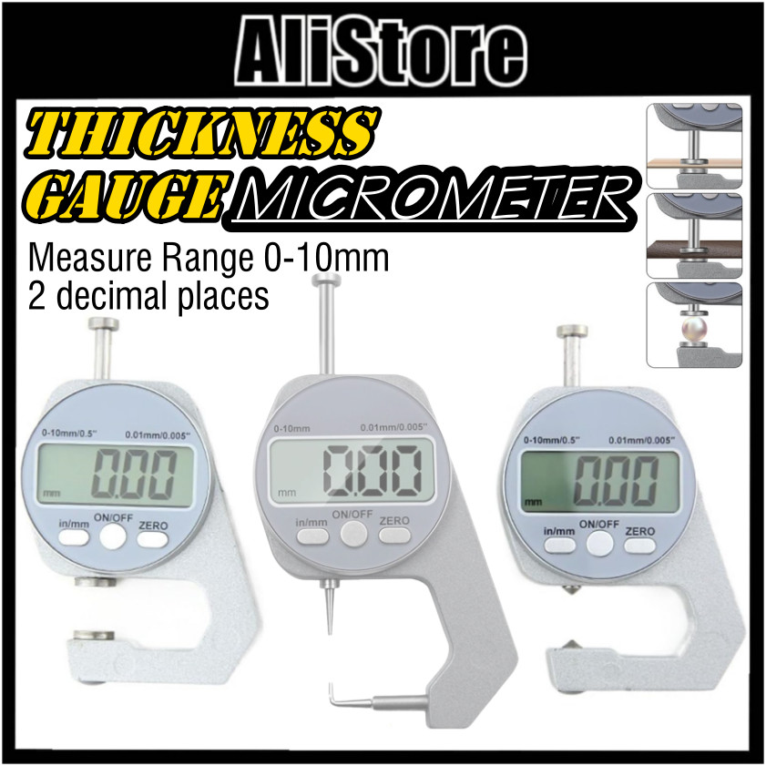 ALi Digital Thickness Gauge Measuring Tools Meter Measure Thickness Of ...