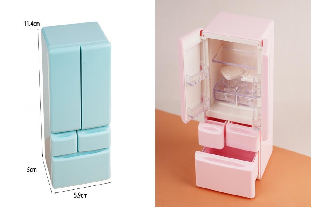 [TY] Mini Fridge for Dollhouse Dollhouse Mini Fridge Decoration ...