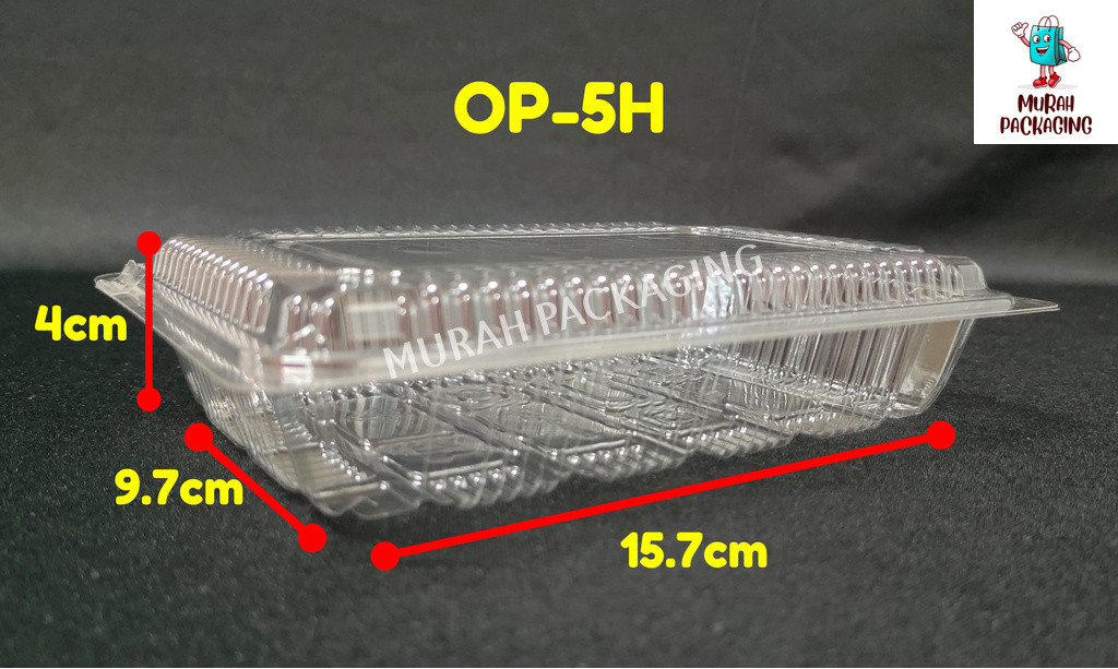 Kuih Container OPS 5H / Disposable Plastic Clear Bakery Container ...